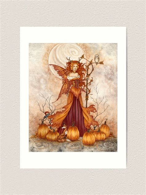 Pumpkin Queen Art Print For Sale By Amybrownart Redbubble