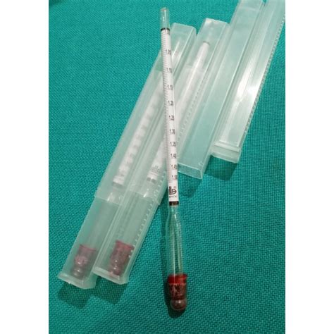 Jual Hydrometer Density Range 1 000 1 500 Alla France 1000 1500 Na Oh Test Sodium Hydroxide