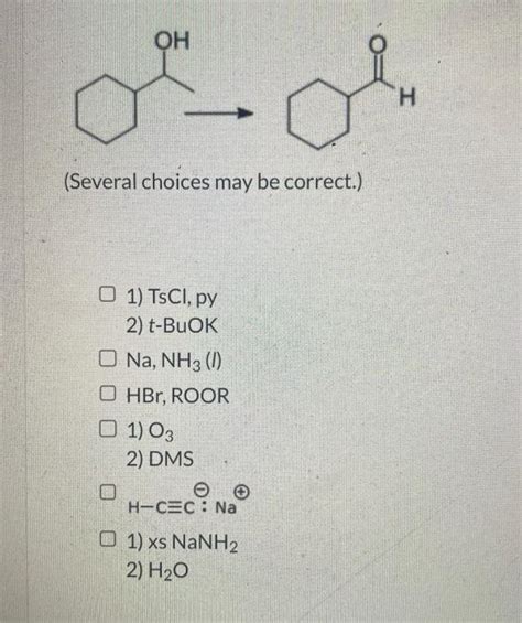 Solved Identify Reagents That Can Be Used To Acheive Each Of