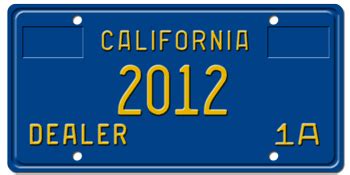 Custom Replica California License Plates