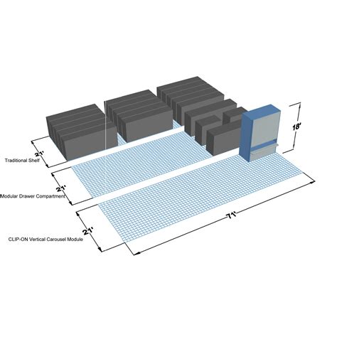 Vertical Carousel Module Storage Shelf Smart Storage Rack Automation