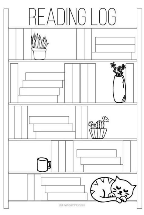 Reading Log Coloring Pages [2025]