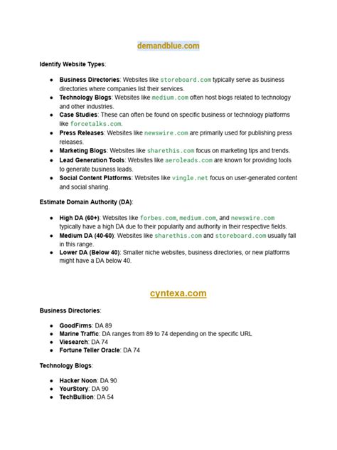identify website types pdf websites mass media