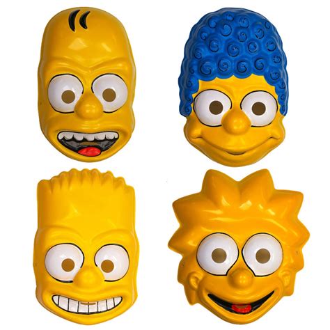 The Simpsons Vintage Ben Cooper Halloween Mask Set Bart Lisa Etsy