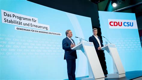 Cducsu Wahlprogramm Valium Fürs Volk Kommentar Der Spiegel