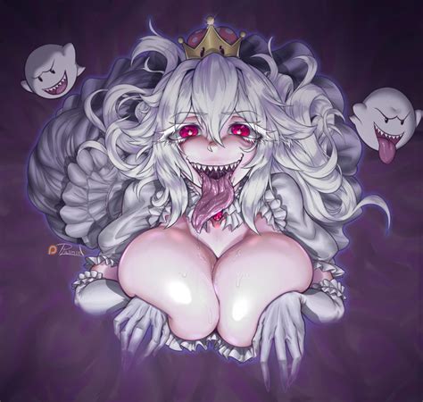 Rule 34 1girls 2others Ambiguous Gender Boo Mario Boosette Cleavage