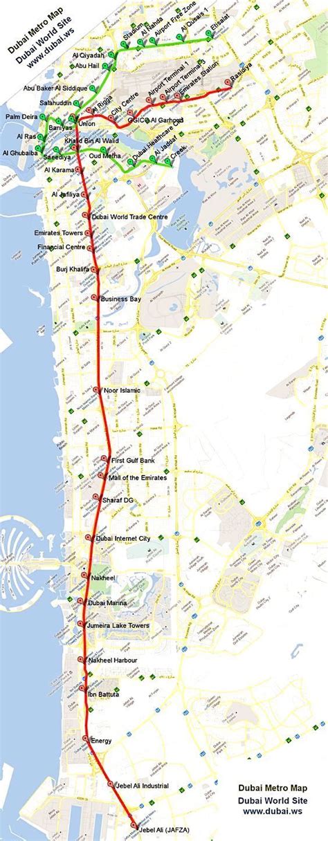 Dubai Metro Map Abu Dhabi