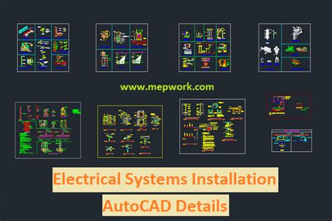Free Electrical Systems Installation Autocad Details Dwg
