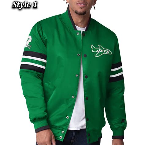 Starter Green New York Jets Scout I Jacket