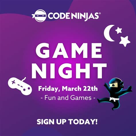 Cumminggamenight Codeninjascommunity Fridayfun Code Ninjas Cumming