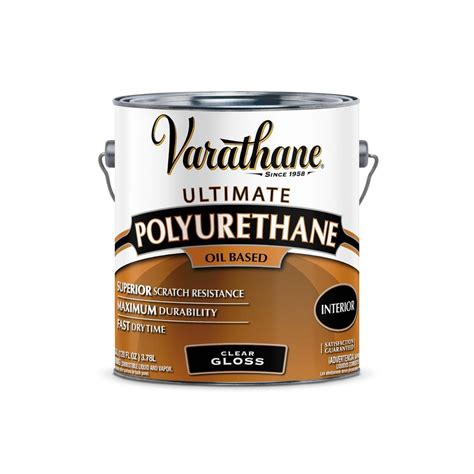 Varathane 1 Gal Clear Gloss Oil Based Interior Polyurethane 342068 The Home Depot
