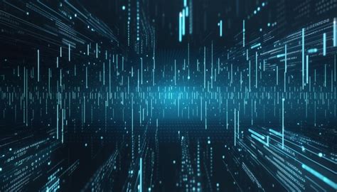 Premium Photo Binary Code Matrix Background Scientific Technology