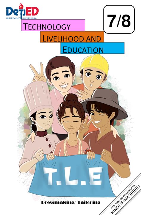 Tle Grade 7n8 Dressmaking Module 5 Principles Of Design And Stitches