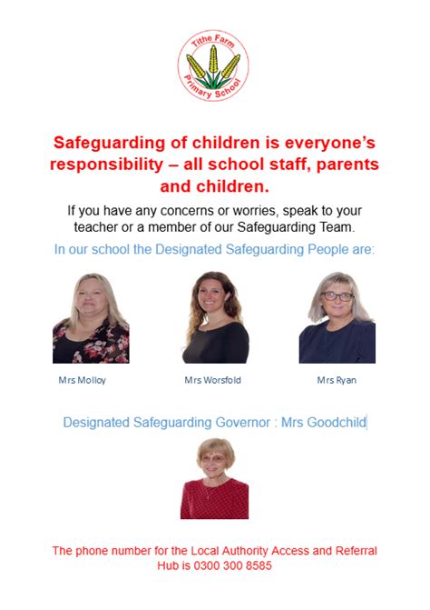Tithe Farm Primary School Safeguarding