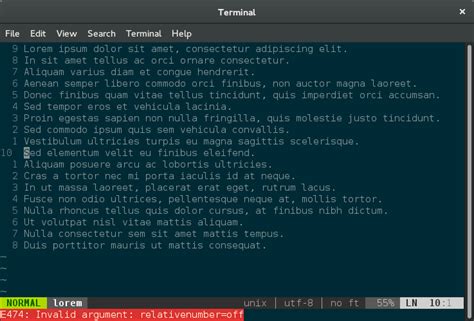 How To Turn Off Vim Relativenumber Setting Stack Overflow