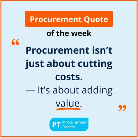 Procurement Quote Of The Week This Is What Procurement Truly Is Opposed To What The Rest Of