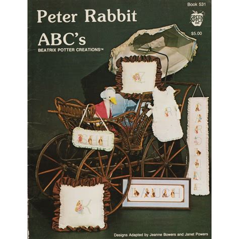 Peter Rabbit Abcs Pattern Hand Embroidery And Sewing Essentials For