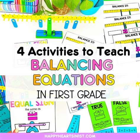 4 Activities To Teach Balancing Equations In 1st Grade Happy Hearts