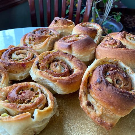 Rose Pistachio Roll Nomada Bakery