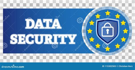 Data Security Privacy Shield Logo With Padlock Stock Vector Illustration Of Code Blue 115302583