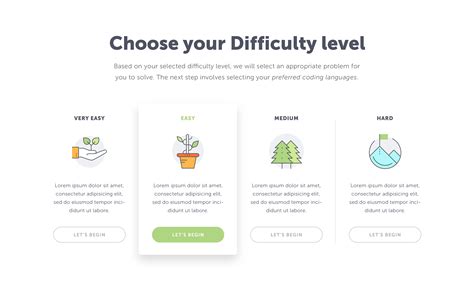 Difficulty Level Selection Interface By Rahul Chakraborty On Dribbble