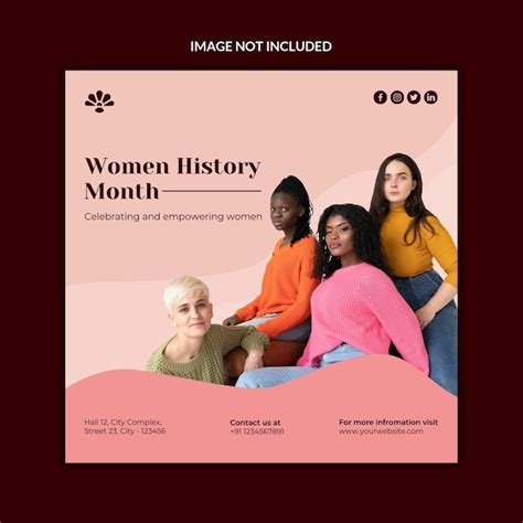 Premium Psd Women History Month Post 02