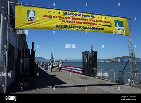 Information Banner At The Uss Pampanito Museum And Memorial With