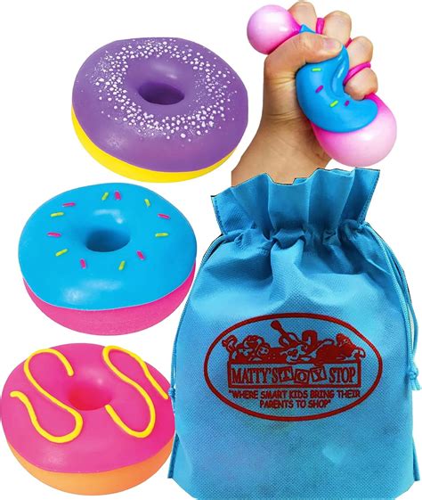 Schylling Nee Doh Dohnut Donut Groovy Squishy Squeezy Elástico Fidget