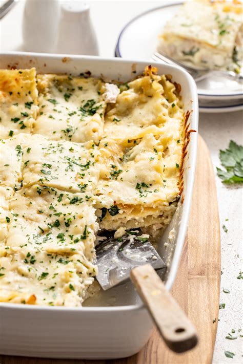 Chicken Alfredo Lasagna With Boursin The Dizzy Cook