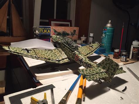 Guillows Balsa And Paper Stuka Hand Painted Rscalemodel