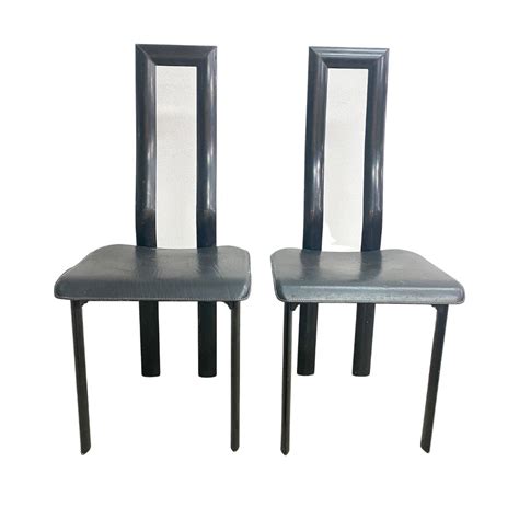 Post Modern 1980s Antonella Mosca Regina Dining Chairs For Ycami Coll