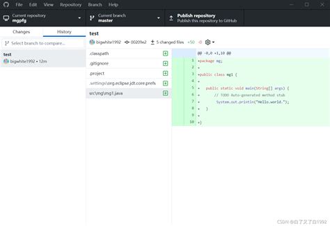 2021 09 24用java编写简单的输出程序并借助eclipse上传至github、 eclipse创建java项目2021 csdn博客