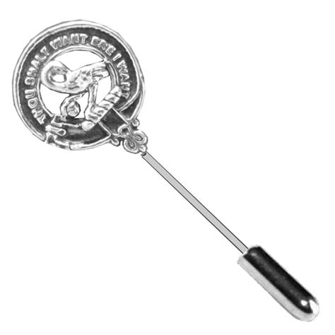 Cranston Clan Crest Stick Or Cravat Pin Sterling Silver Etsy