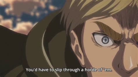 [attack On Titan] Erwin Loses His Arm Episode 11 Youtube