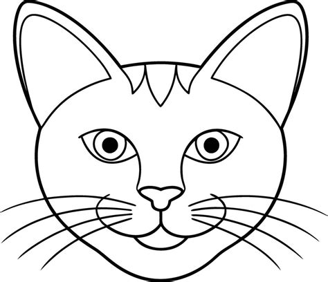 Black And White Cat Face 49348514 Vector Art At Vecteezy