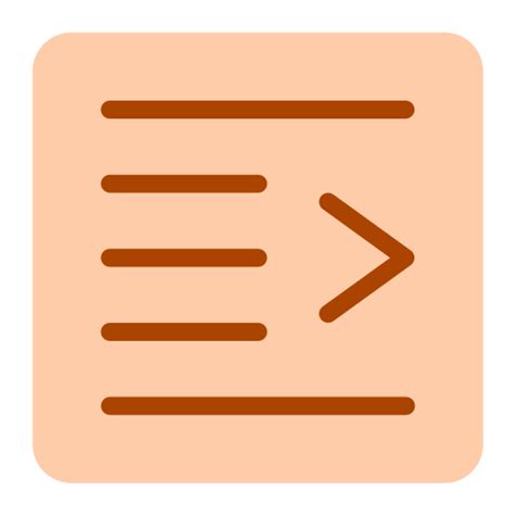 Right Indent Generic Color Fill Icon Freepik