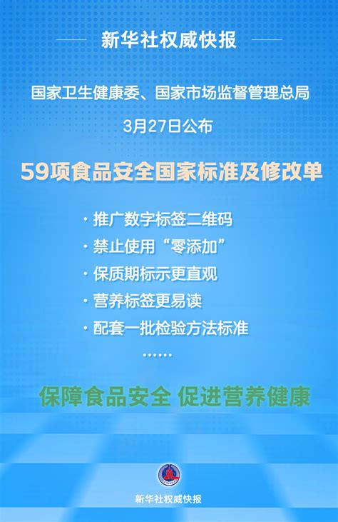 新华社权威快报丨新一批食品安全国家标准来了新闻频道央视网