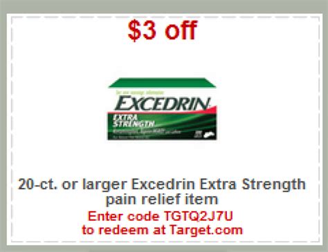 Free Excedrin Extra Strength At Target