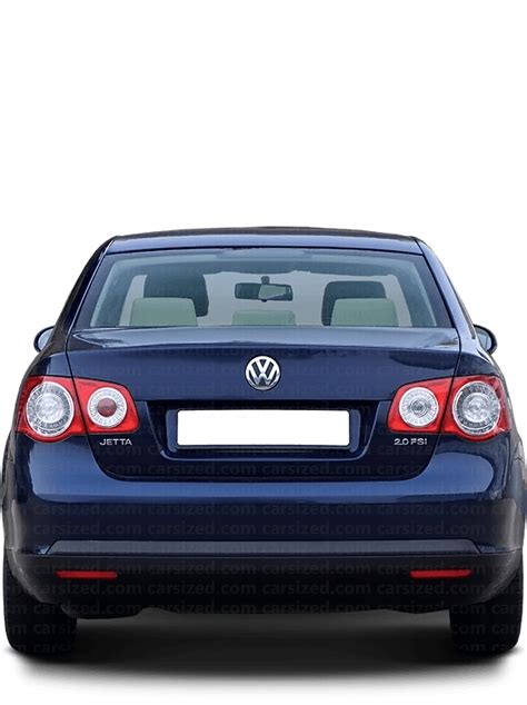 Volkswagen Jetta 2005 2010 Dimensiones Vista Trasera