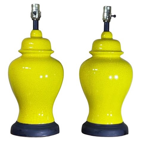 Pair Of Ceramic Table Lamps From Two Oriental Vases For Sale At 1stdibs