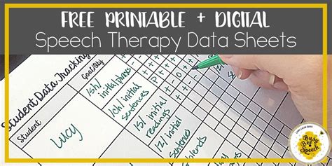 Free Printable Speech Therapy Data Sheets Printable Word Searches