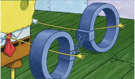 Spongebob Handcuffs  Find And Share On Giphy