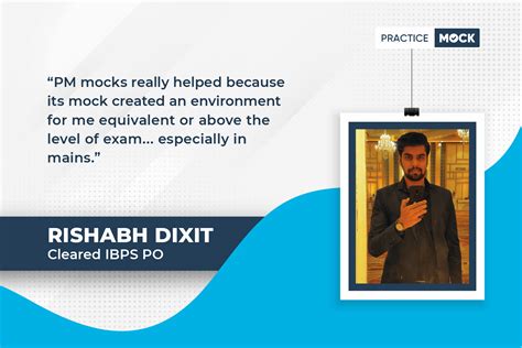 Success Story Of Rishabh Dixit Cleared Ibps Po Practicemock