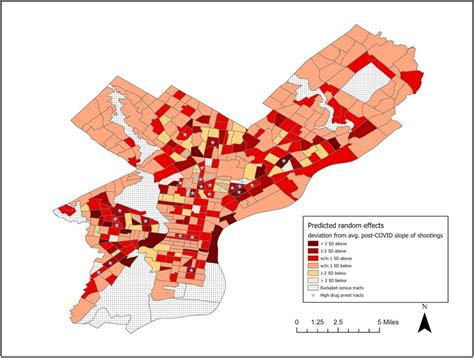 Model Three Predicted Random Effects Census Tract Shapefile Obtained Download Scientific