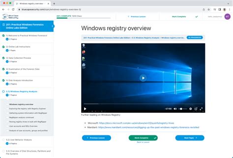 201 Practical Windows Forensics Online Labs Edition Blue Cape Security