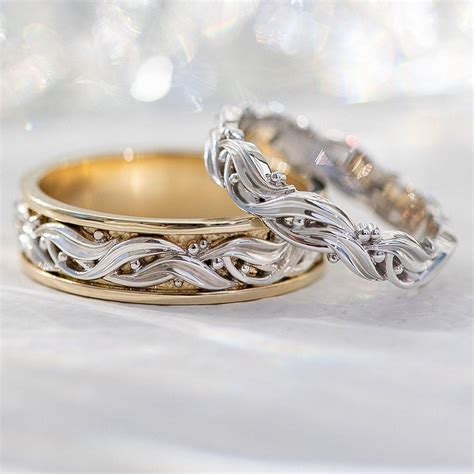 Unique Wedding Bands For Couples 60 Photos