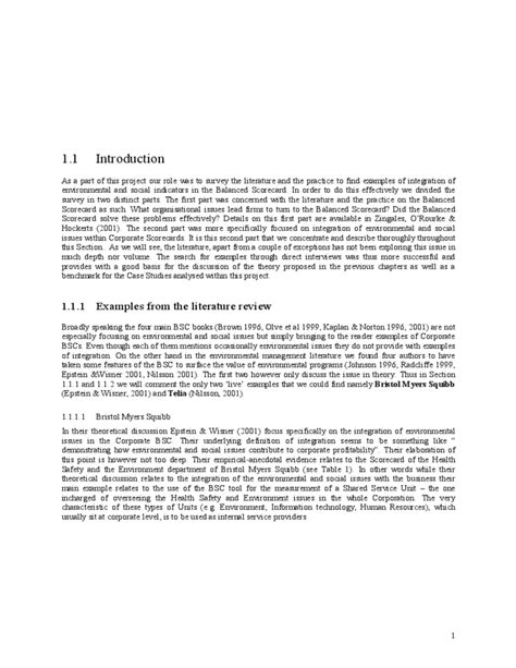 Sustainability Balanced Scorecard Example Free Download