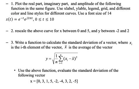 solved − 1 plot the real part imaginary part and