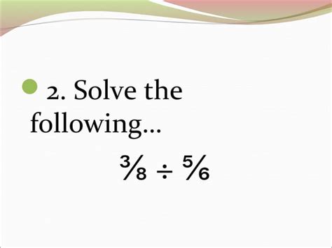 Fraction Test Review Ppt