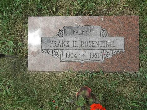 Frank H Rosenthal Jr 1904 1981 Find A Grave Memorial